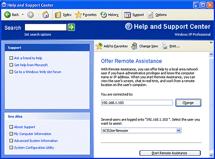 Troubleshooting Windows XP Professional with the Remote Assistant, Part 2